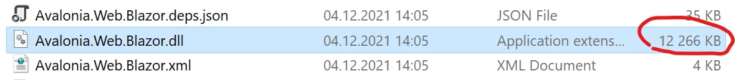 bug: Avalonia.Web.Blazor.dll is Too Large · Issue #7070 · AvaloniaUI/Avalonia · GitHub