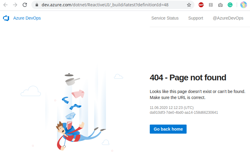 housekeeping: Azure Pipelines CI Badge link became broken · Issue #2438 · reactiveui/ReactiveUI ...