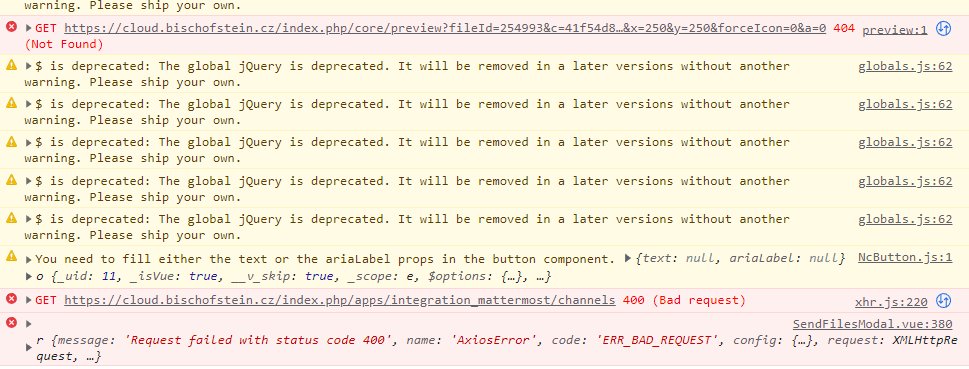 Mattermost does not load channels · Issue #7 · nextcloud/integration_mattermost · GitHub