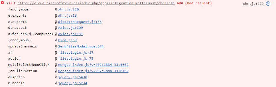 Mattermost does not load channels · Issue #7 · nextcloud/integration_mattermost · GitHub
