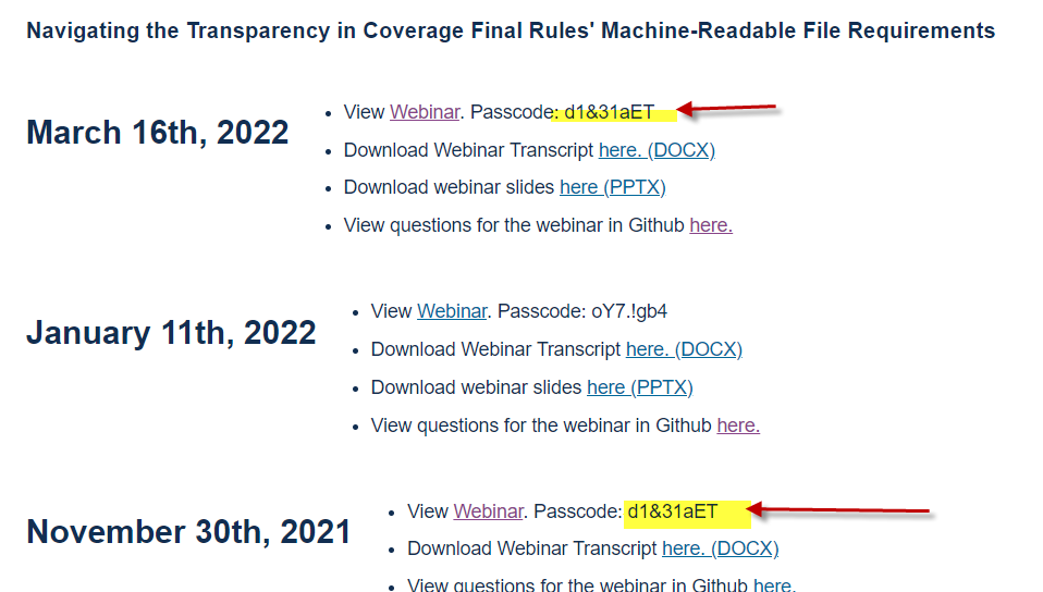 Upcoming Webinar 3/16/2022 · CMSgov price-transparency-guide · Discussion #397 · GitHub