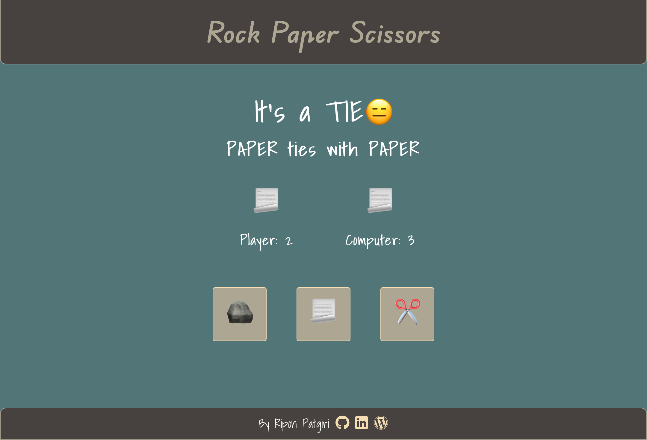 GitHub - Ripon-Patgiri/Rock-Paper-Scissors: Rock Paper Scissor