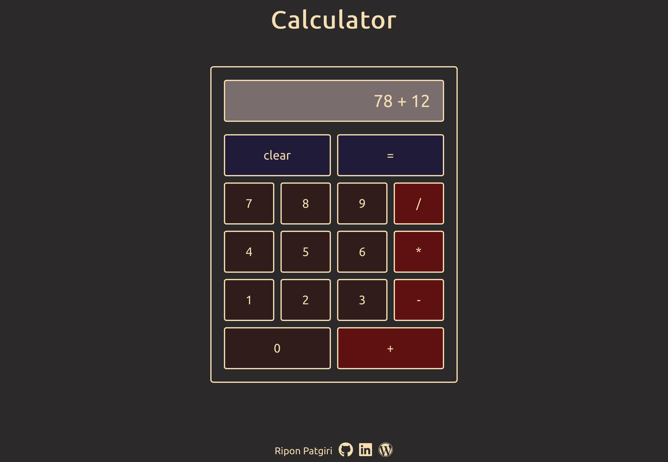 GitHub - Ripon-Patgiri/Calculator: Calculator Application with Basic Functionality