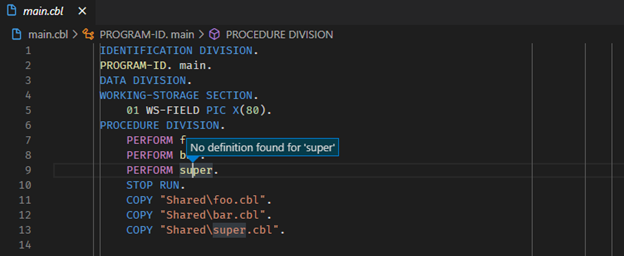 coboleditor.copybookdirs is auto-unset · Issue #168 · spgennard/vscode ...