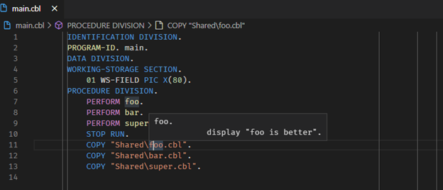 coboleditor.copybookdirs is auto-unset · Issue #168 · spgennard/vscode ...