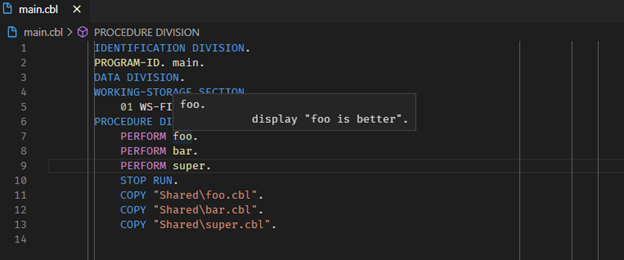 coboleditor.copybookdirs is auto-unset · Issue #168 · spgennard/vscode ...