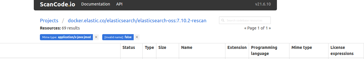 Invalid message "[invalid name]: false" while browsing filtered resources "Not in Package ...