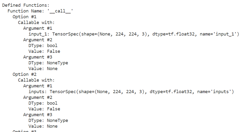 ValueError: Input 0 of node StatefulPartitionedCall was passed float from Func incompatible with ...