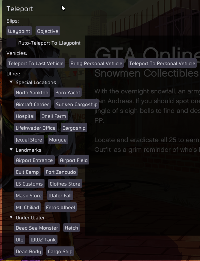 [Request]: A lot of suggestions · Issue #794 · YimMenu/YimMenu · GitHub