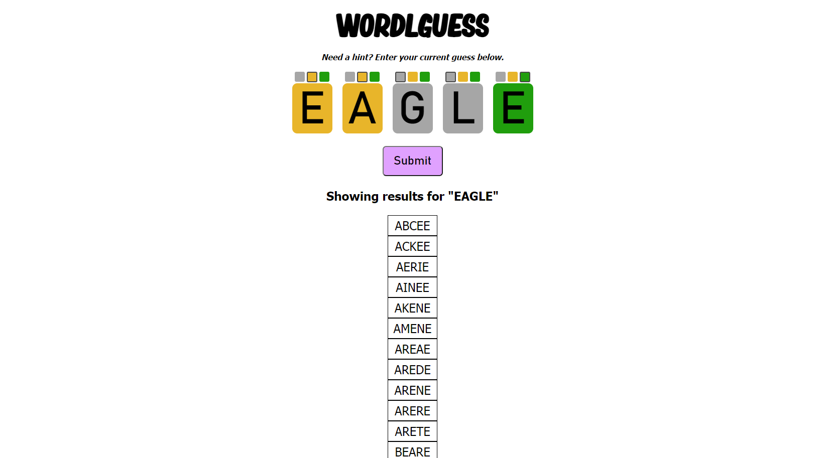 GitHub - nate-schenck/Wordl-Guess: A personal project fueled by the now ...