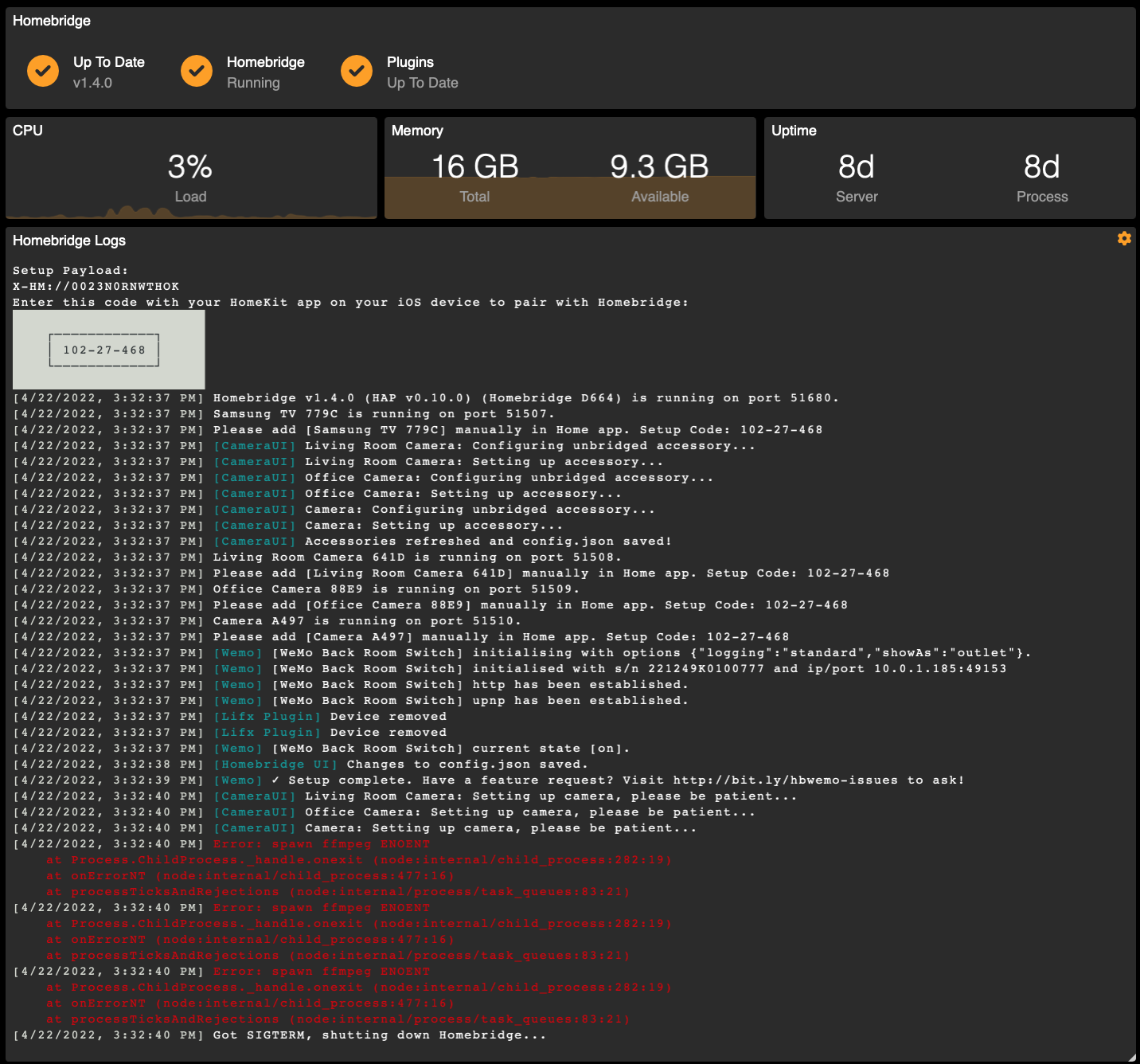 Ffmpeg Error On Macos · Issue 536 · Seydxhomebridge Camera Ui · Github