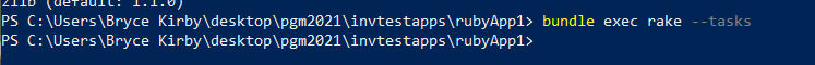 Error in rake task for graphQL client in Ruby app: "rake aborted! Don't know how to build task ...