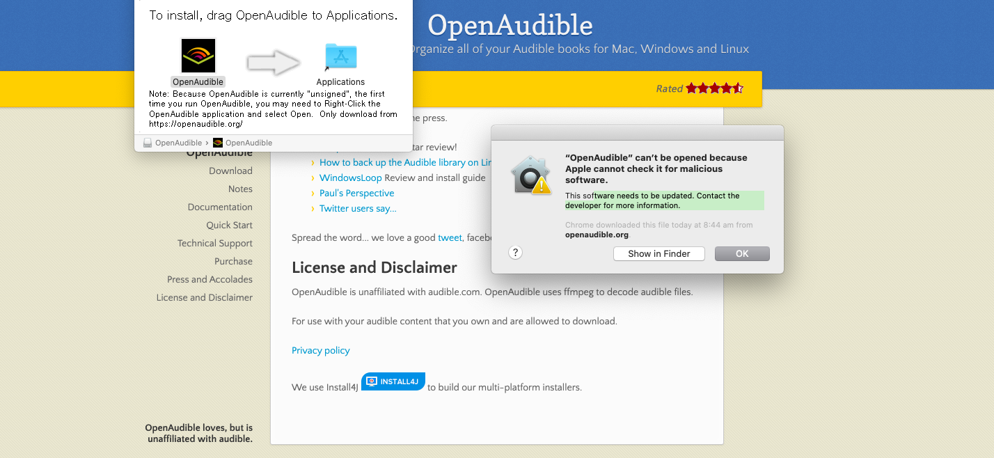 Won T Download To Mac · Issue 411 · Openaudible Openaudible · Github