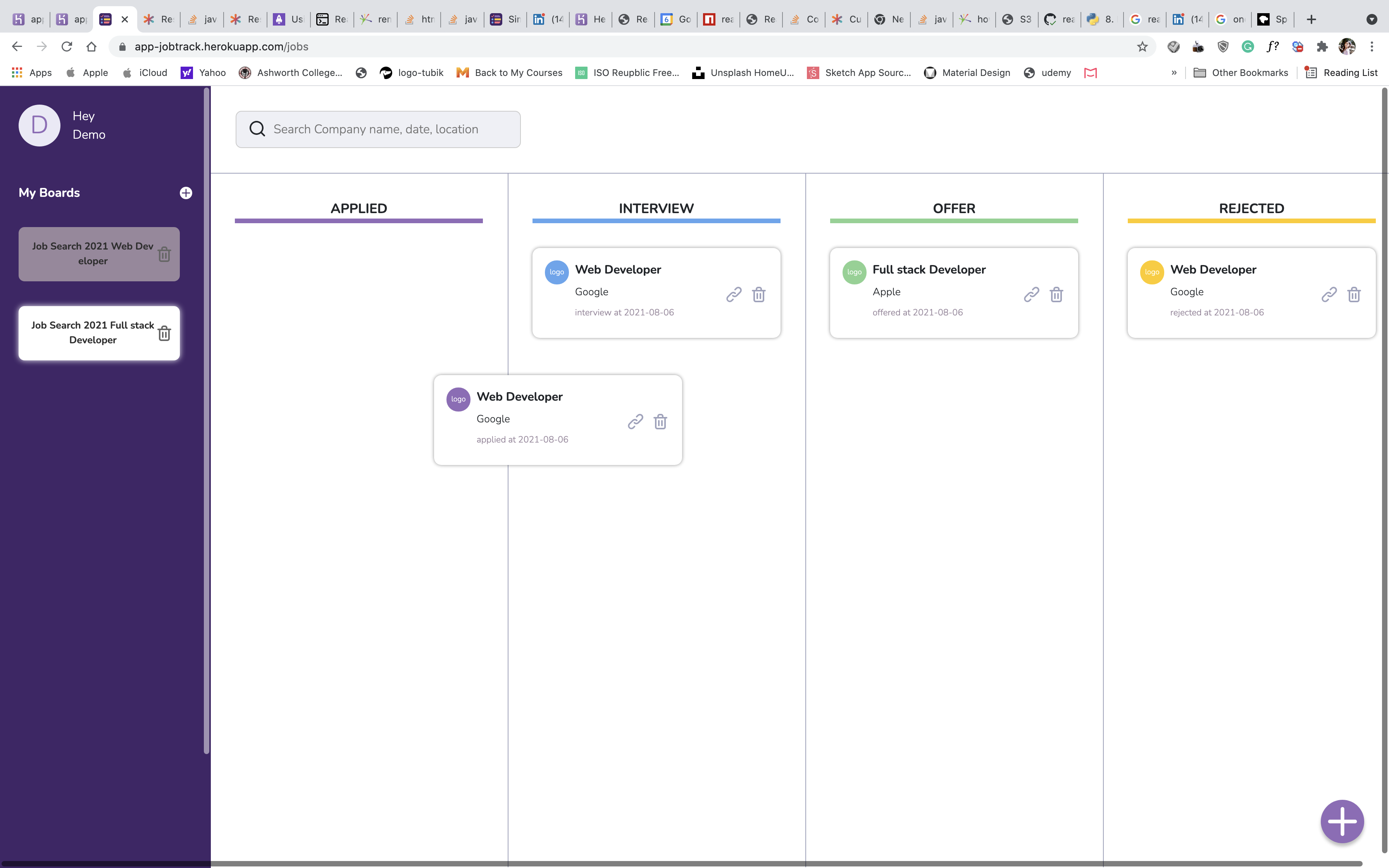 GitHub - JanaeCui/JobTracker