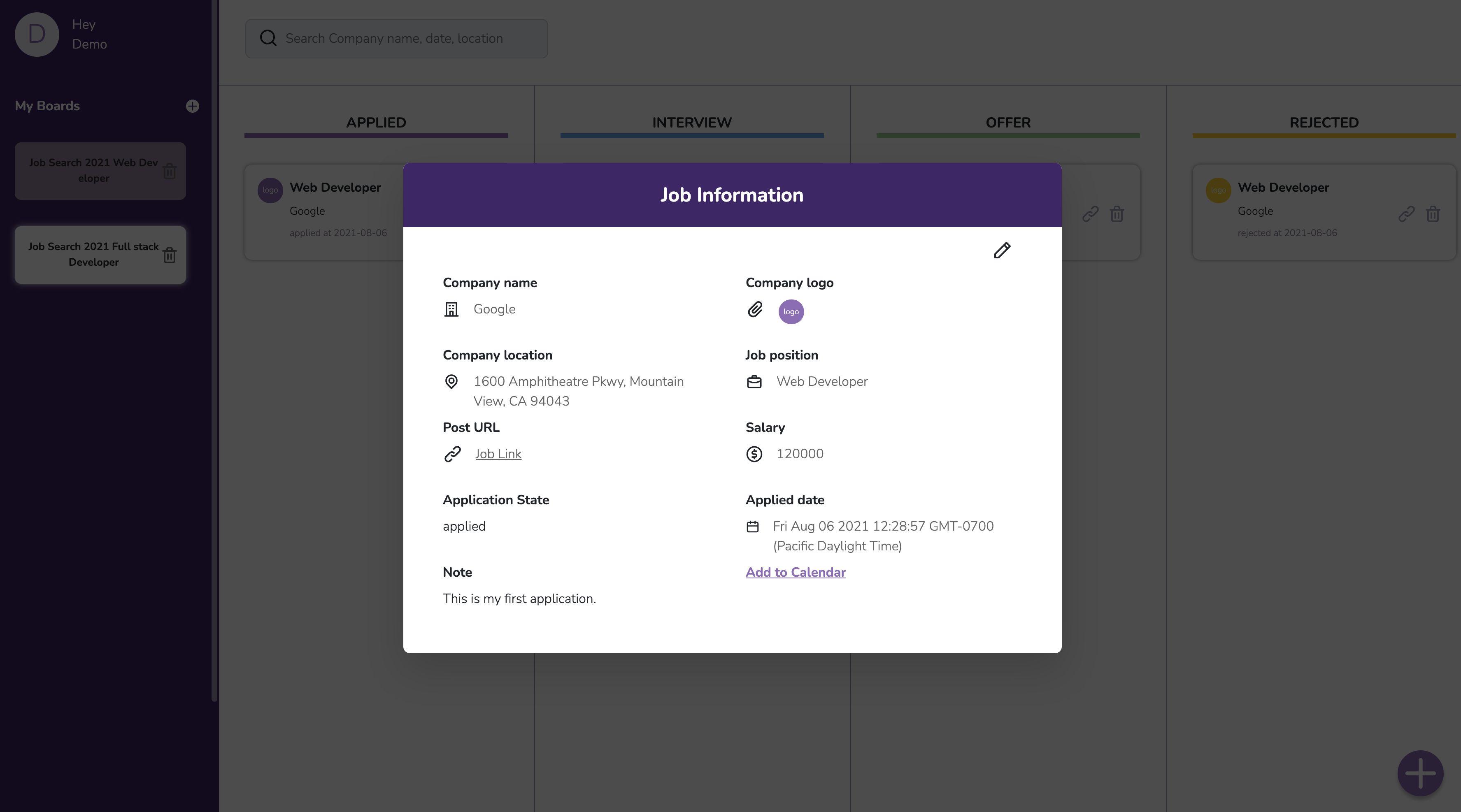 GitHub - JanaeCui/JobTracker