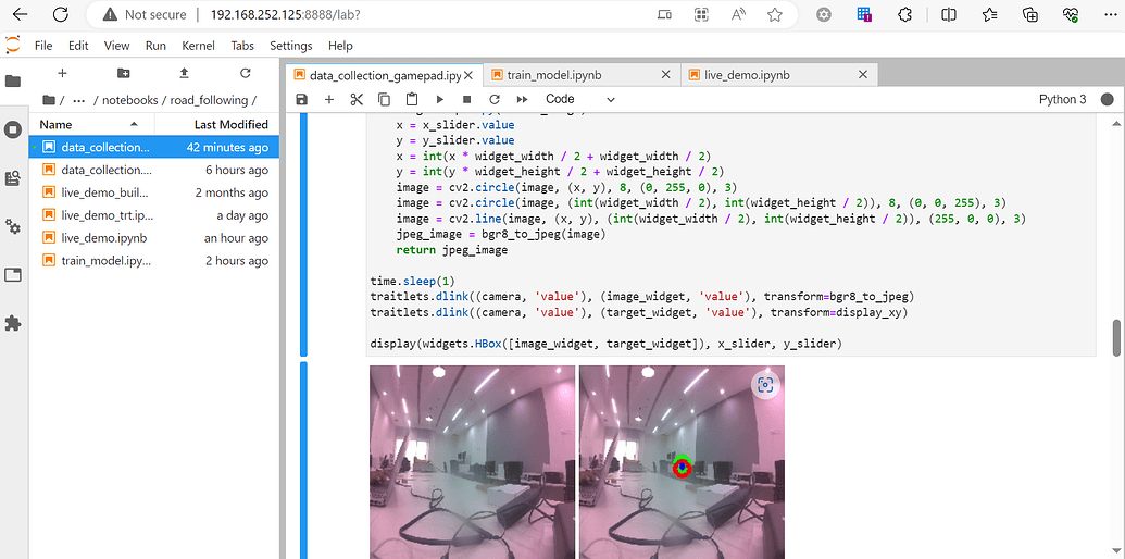 Red circle issue in jetbot road following training · Issue #601 · NVIDIA-AI-IOT/jetbot · GitHub
