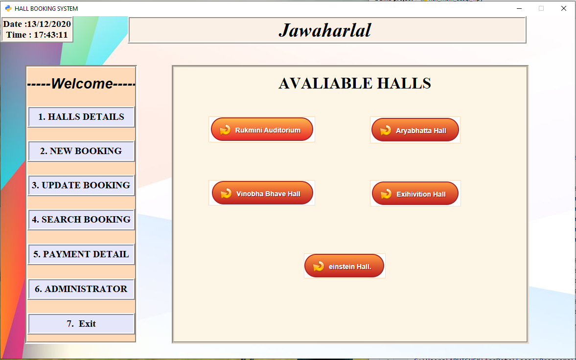 GitHub - abhishek-B-K/Hall-Management-System: It's a python-based ...