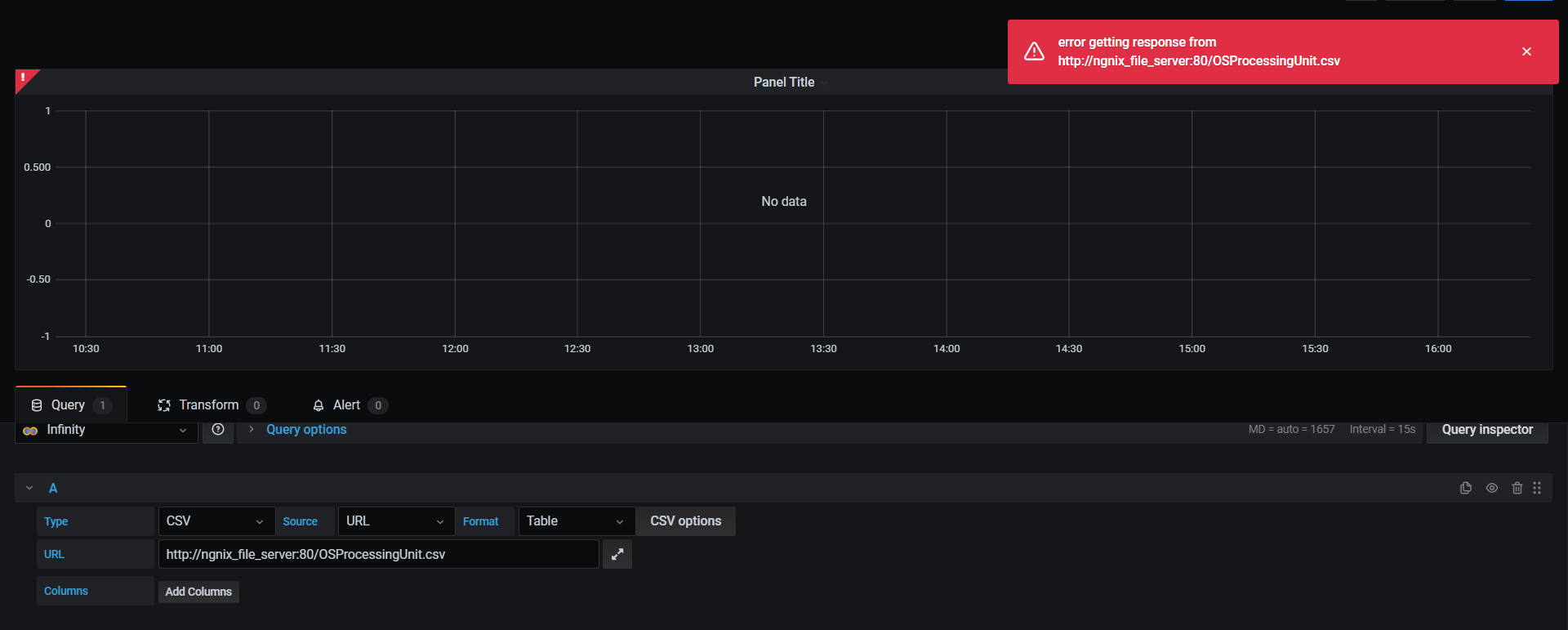 How to use csv stored locally in Grafana · grafana grafana-infinity-datasource · Discussion #54 ...