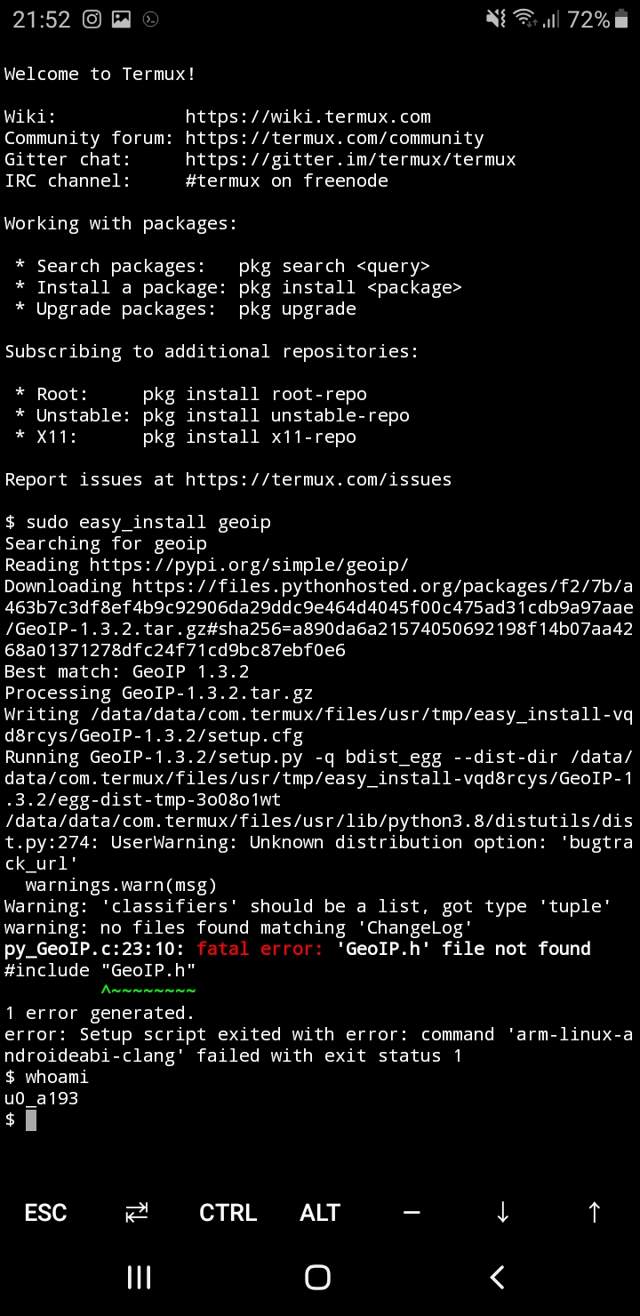 'GeoIP.h' file not found - not sure how to install libgeoip/geoip-api-c · Issue #5500 · termux ...
