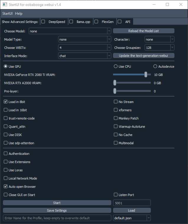 GitHub - Pakobbix/StartUI-oobabooga-webui: WebUI StartGUI is a Python ...