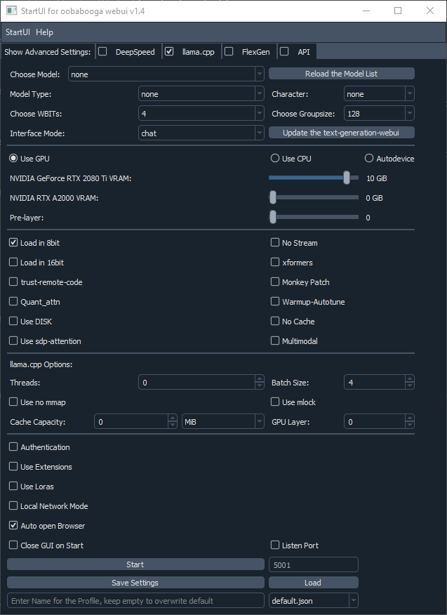 GitHub - Pakobbix/StartUI-oobabooga-webui: WebUI StartGUI is a Python ...