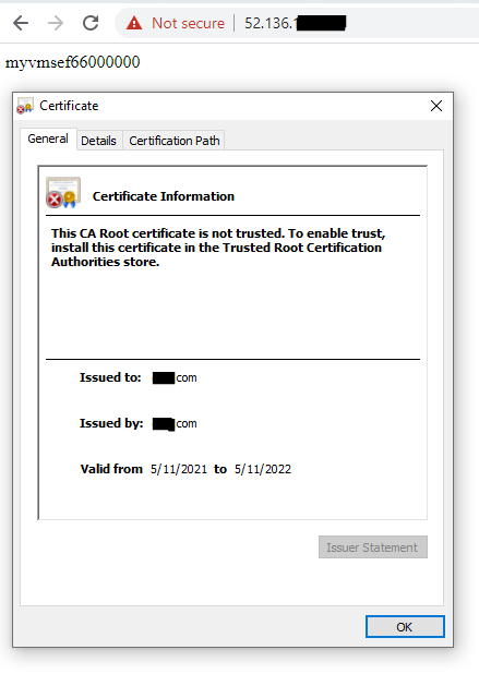 Instructions Generated Non Working Self Signed Certificate Consistently · Issue 74793