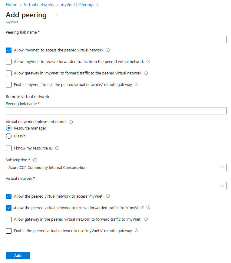 Inconsistent or incorrect explanations for VNet Peering options · Issue #115369 · MicrosoftDocs ...