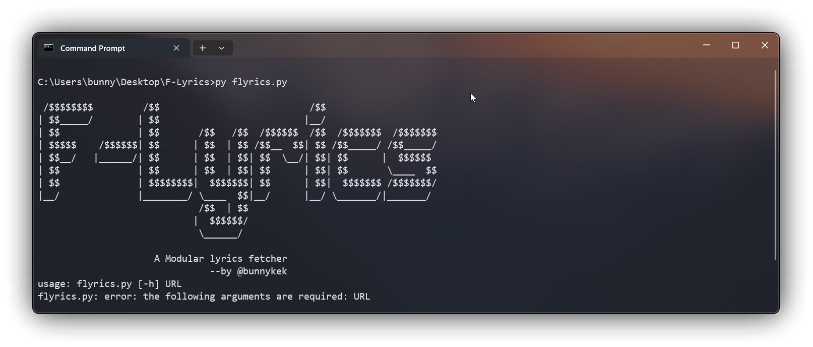 GitHub - bunnykek/F-Lyrics: A modular lyrics fetcher