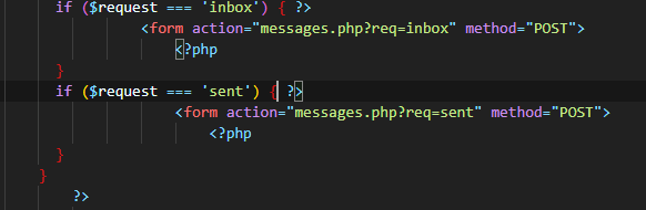 Curly bracket {} usualy higlighted in vs code but not showing when a php closing tag break it ...