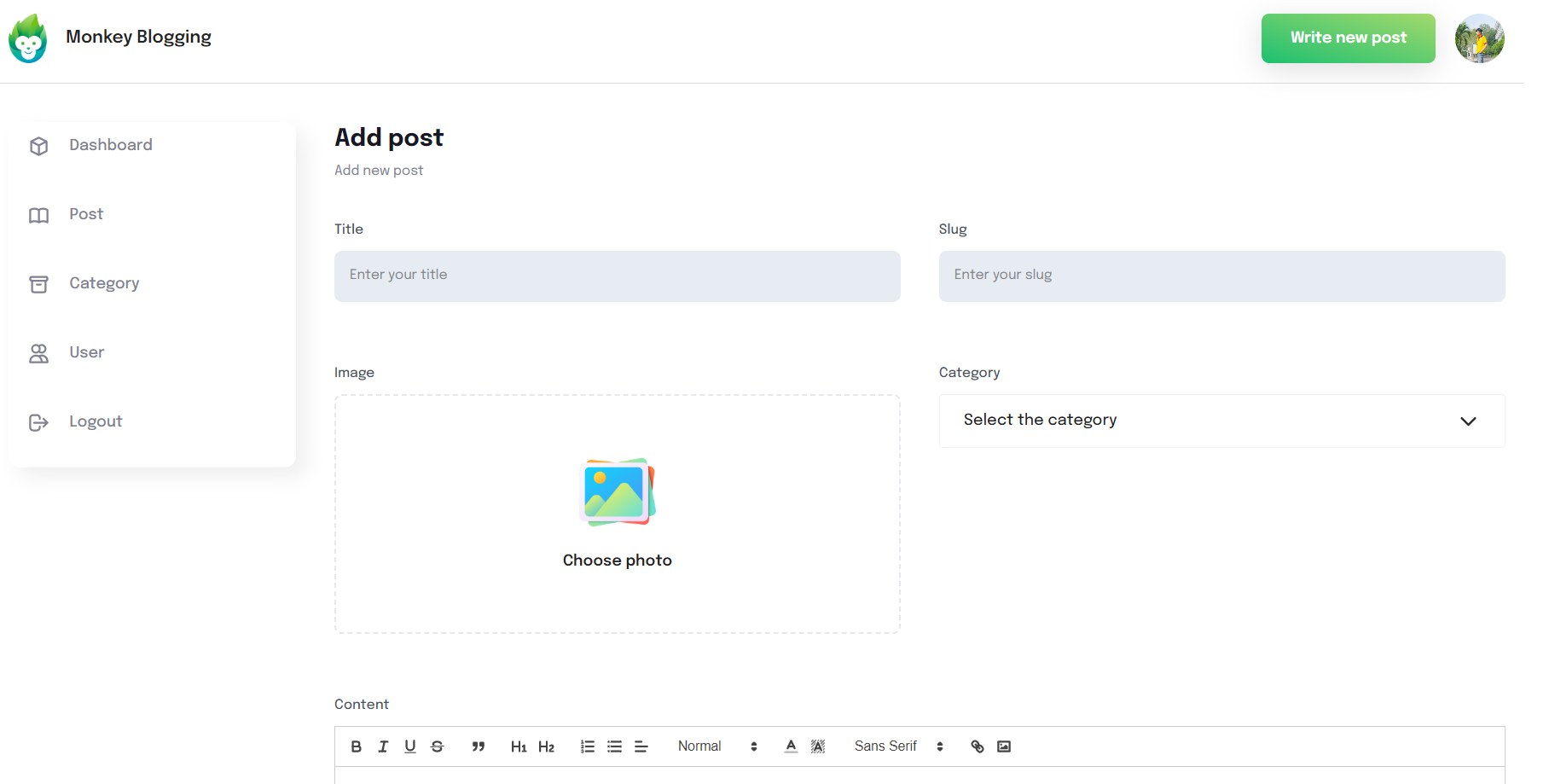 GitHub - hoangloi-nt/monkey-blogging-app