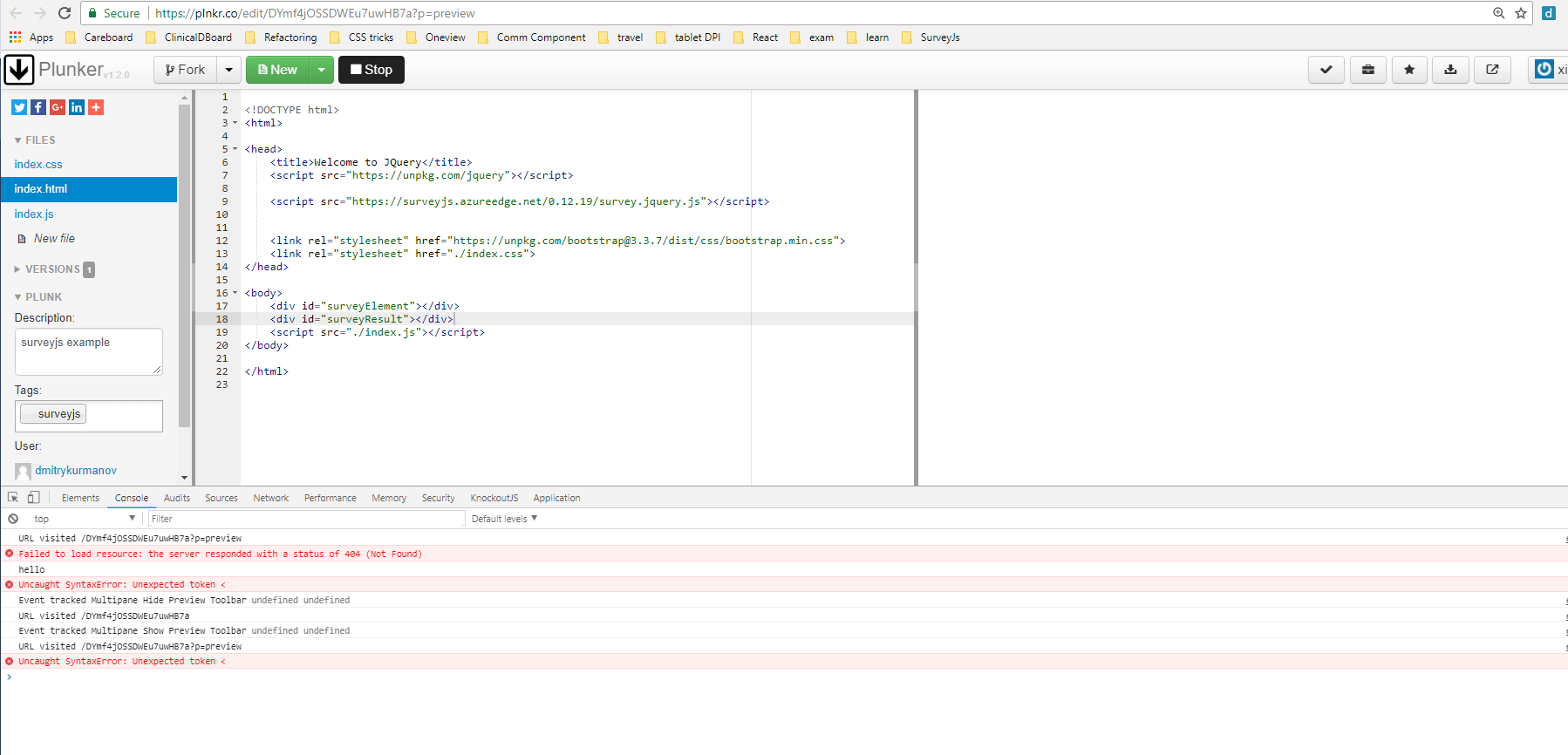 survey js submit survey with api call · Issue #497 · surveyjs/survey ...