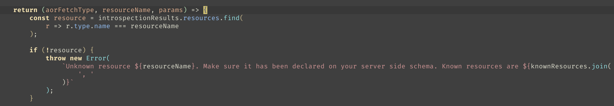 Error Unknown Resource Undefined Make Sure It Has Been Declared On Your Server Side Schema 9785