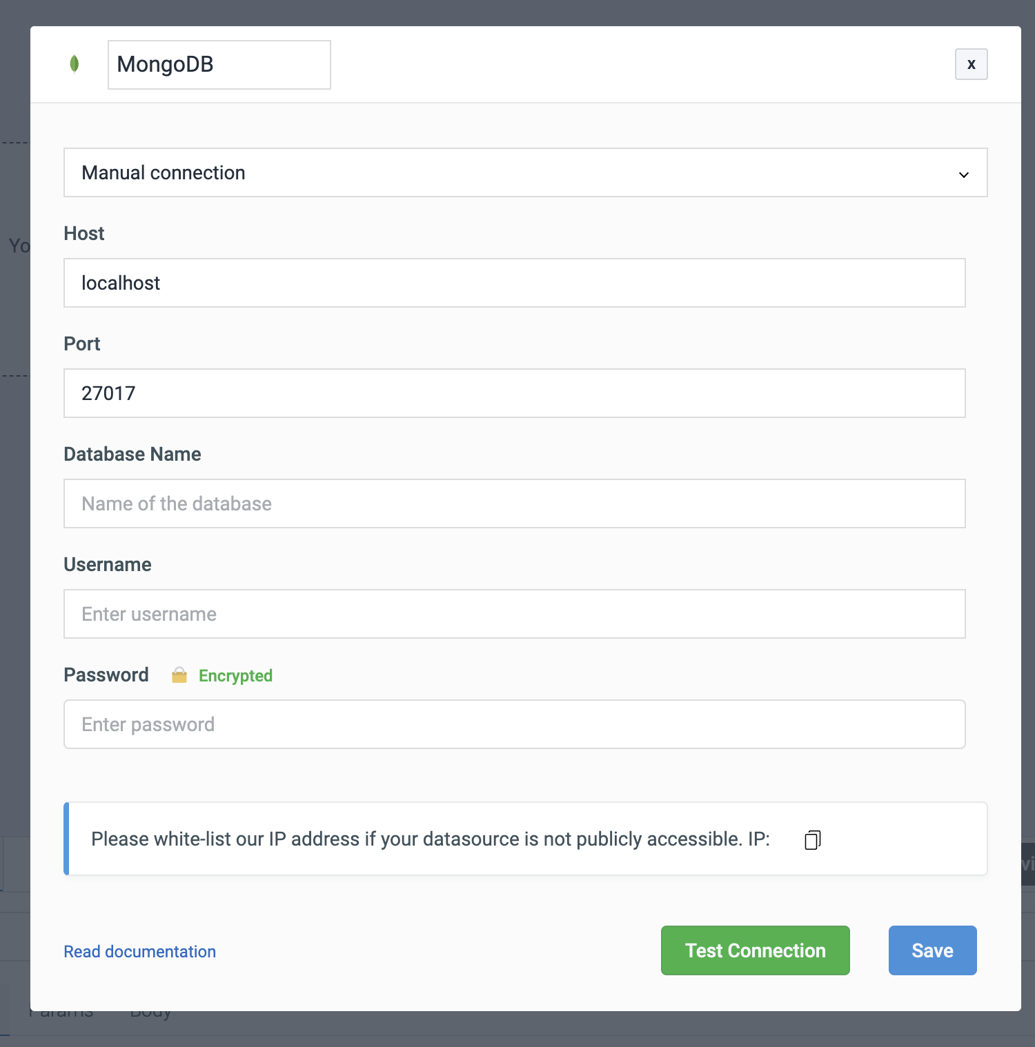 [docs]: Update MongoDB datasource image · Issue #1240 · ToolJet/ToolJet ...