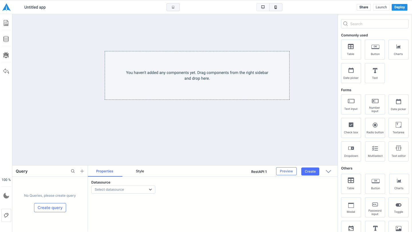 Redesign Query panel (Editor) · Issue #1949 · ToolJet/ToolJet · GitHub