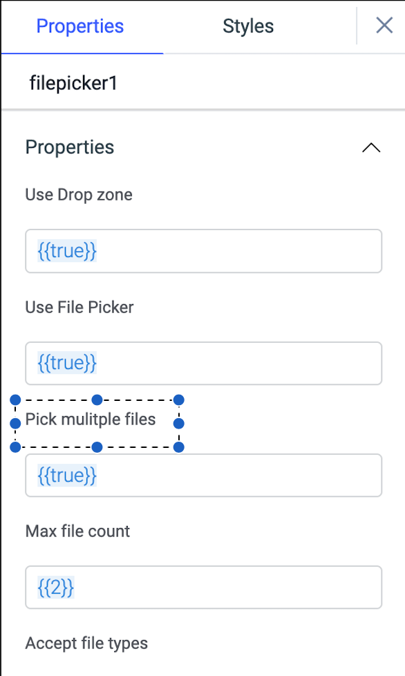 Filepicker widget : Fix typo · Issue #3047 · ToolJet/ToolJet · GitHub