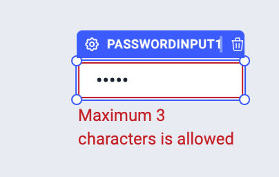 Password input widget: Option to customise the error message styles for ...