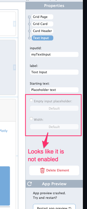 Button to make input optional will inherit the optional styles and thus look like you cant ...