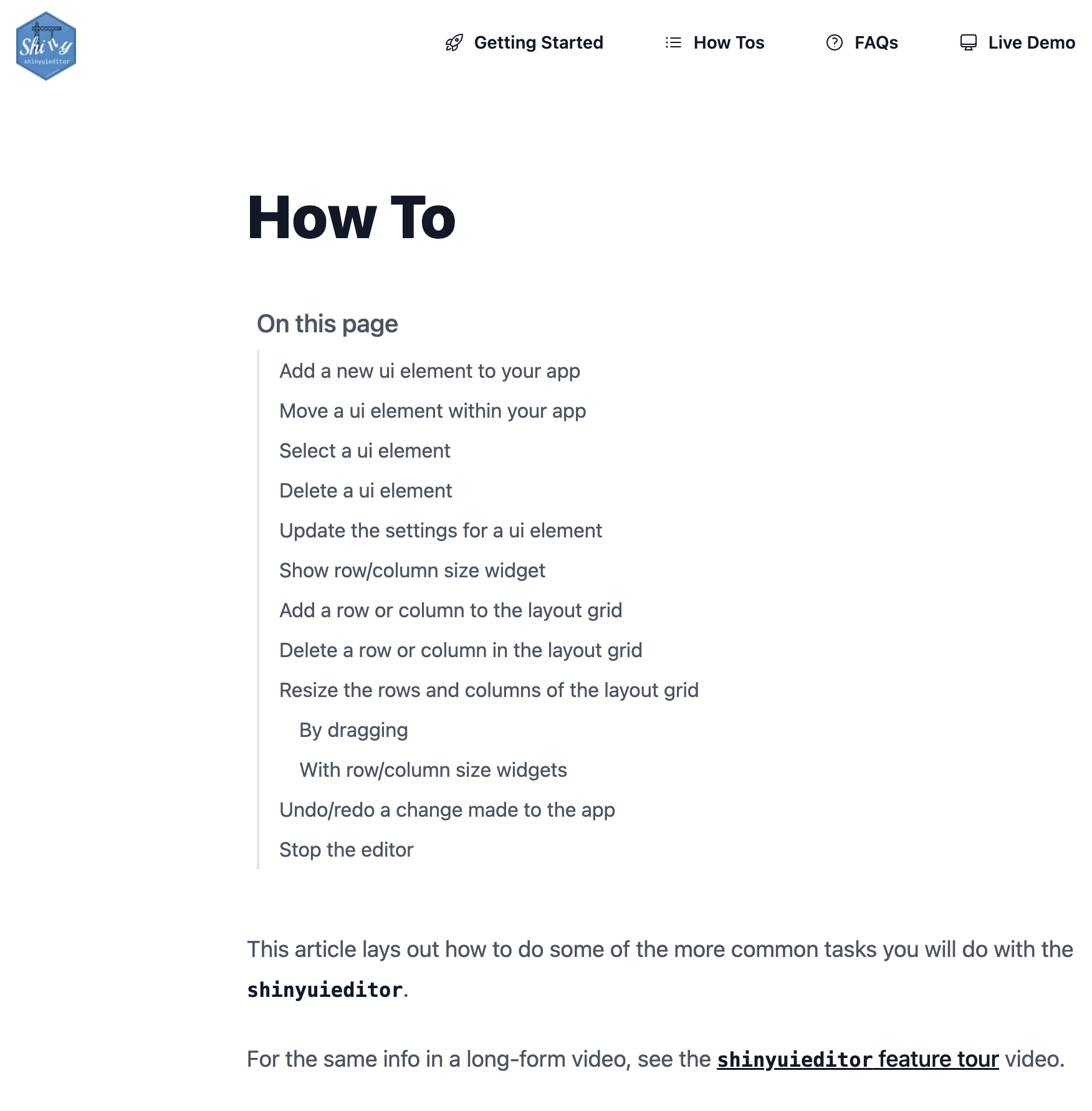 Enhance navigation within How-To section · Issue #244 · rstudio/shinyuieditor · GitHub