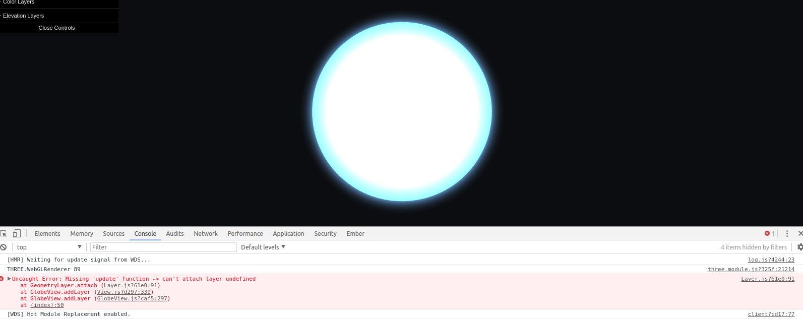 addLayer with wrong/undefined object blocks all next "addLayers" · Issue #768 · iTowns/itowns ...