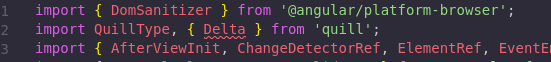 Module Quill Has No Exported Member Delta Did You Mean To Use