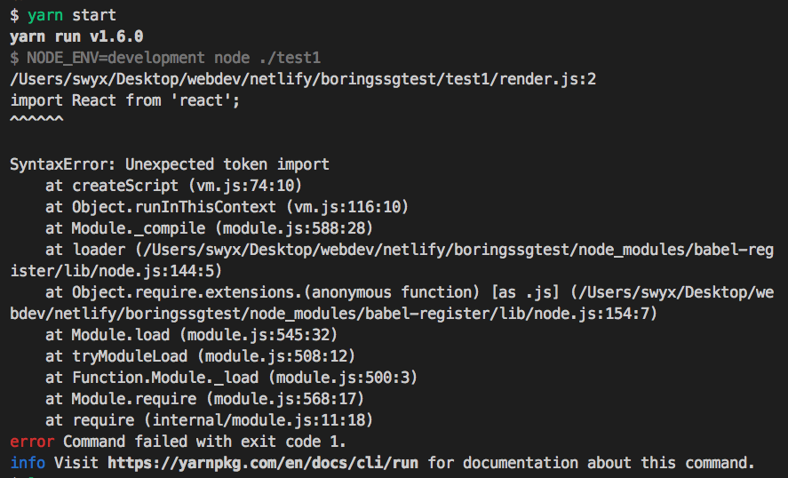 Babel Register Doesnt Transpile Import Syntax Unexpected Token 2672