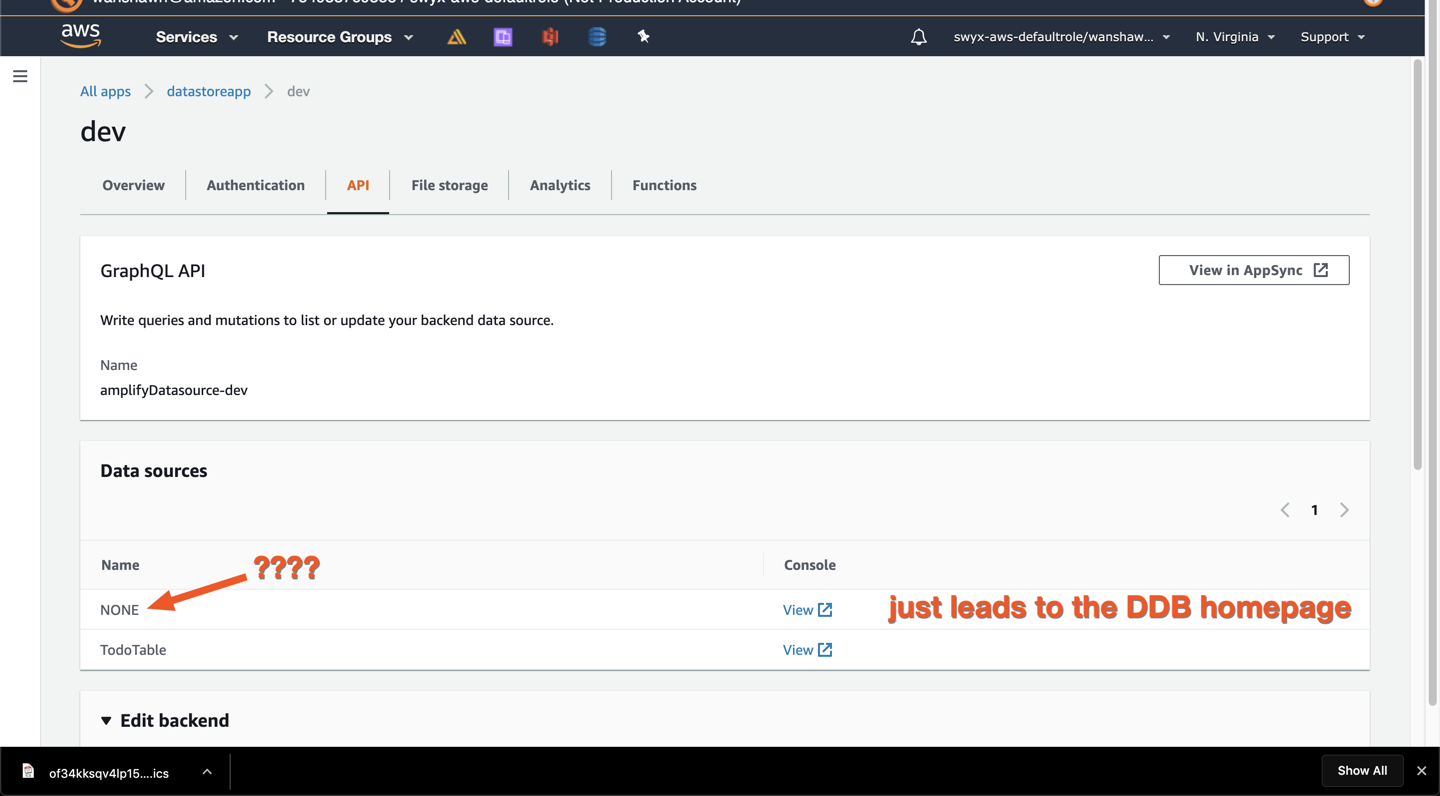 Bug Datastore Api Shows A None Table That Leads Nowhere · Issue 879 · Aws Amplifyamplify