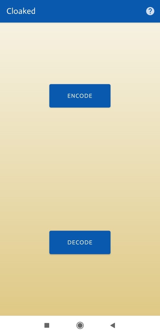 GitHub - aradhana119/Cloaked: Cloaked is an Android app which implements steganography and ...