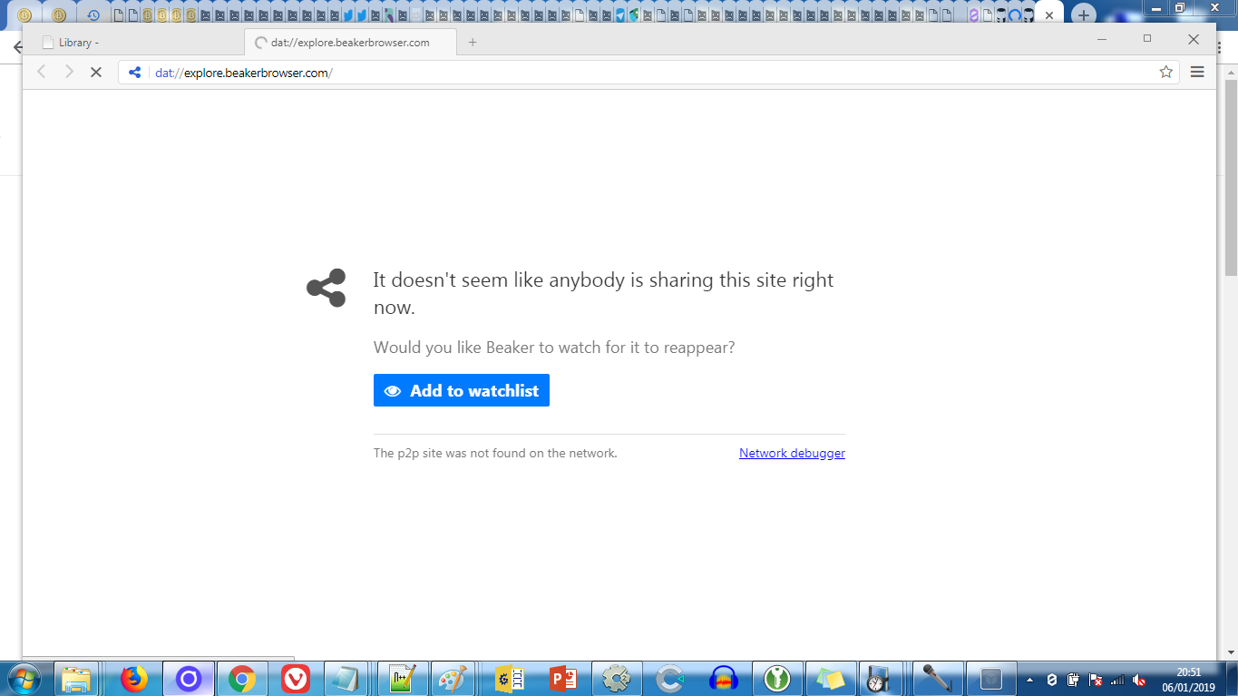 Very slow, showing 0 peers and other bugs · Issue #1308 · beakerbrowser/beaker · GitHub