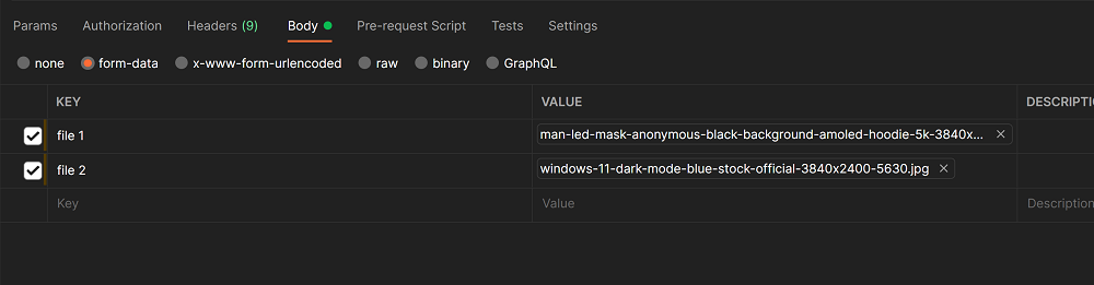 Unable Send File In Form Data First Field · Issue 10564 · Postmanlabspostman App Support 