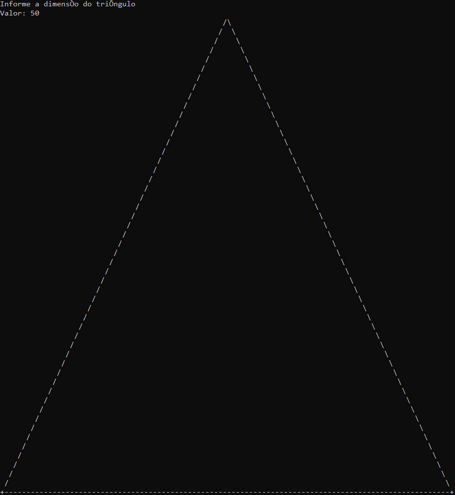 GitHub - Nethobr/Triangulo-em-C: Algoritmo que cria um triângulo, de acordo com a dimensão desejada.