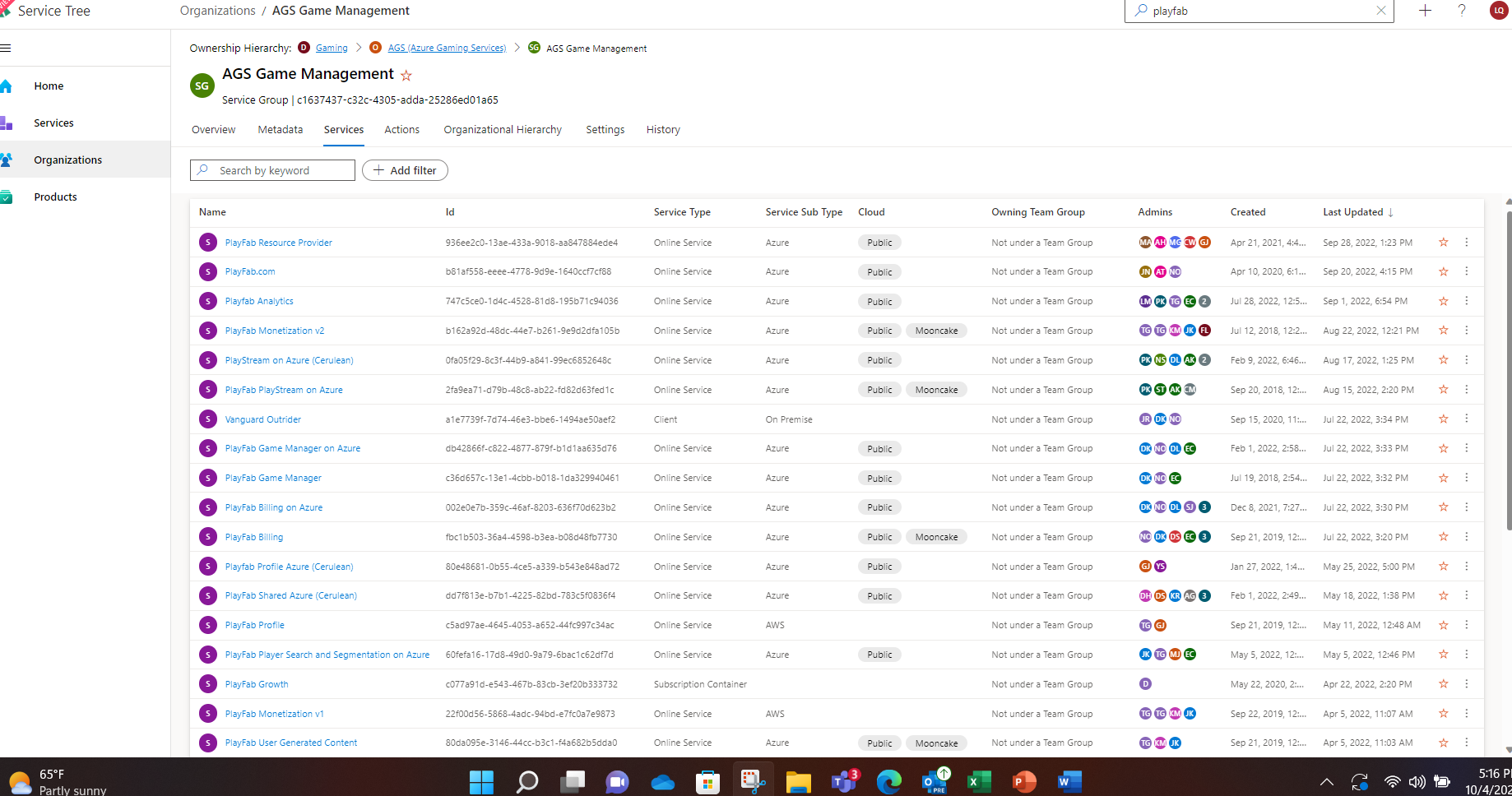 Current design will block users with products that do not map to a service in service tree ...