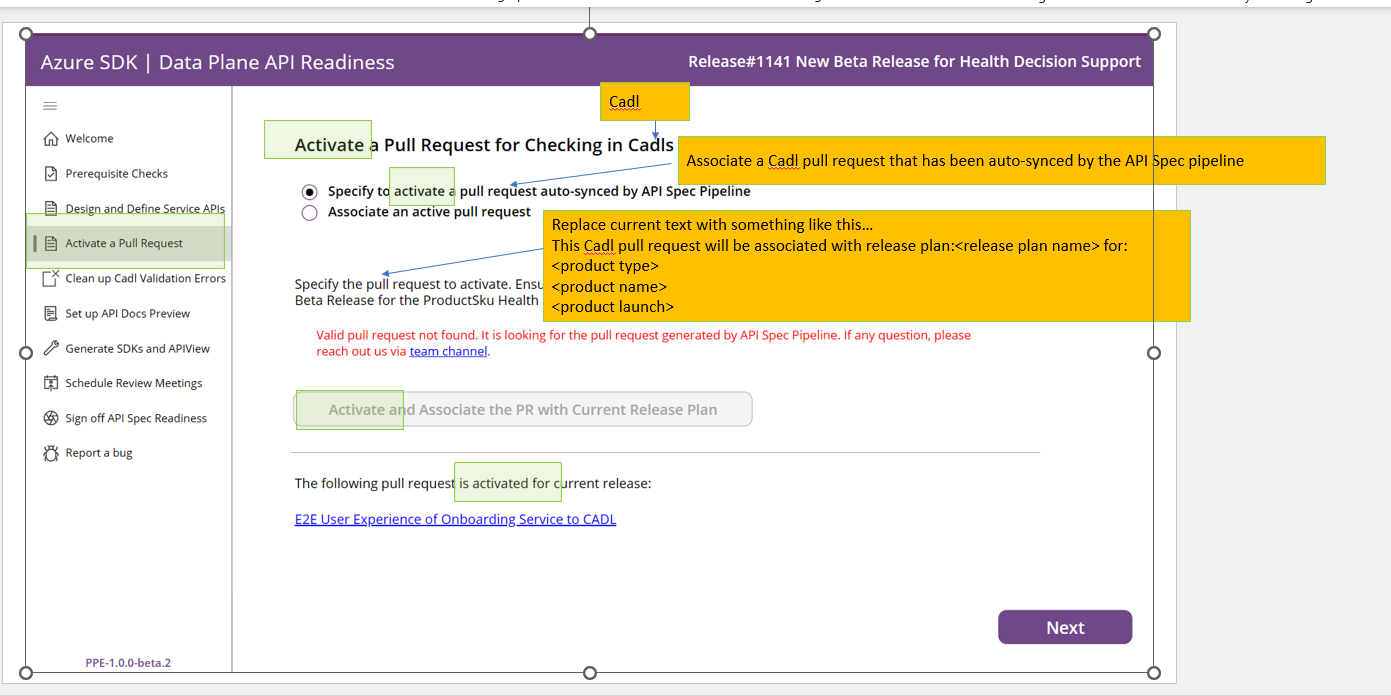 Urgent TODOs for data plane API Readiness App · Issue #5220 · Azure/azure-sdk-tools · GitHub