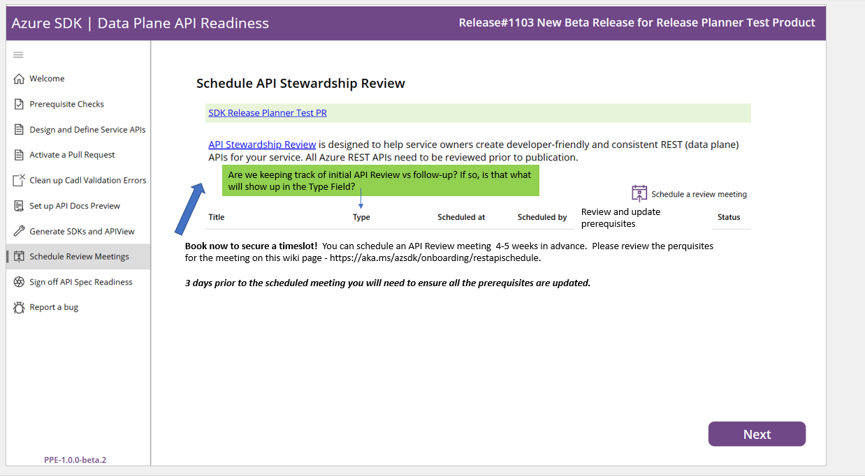API Review meeting step needs to be moved in the UI flow · Issue #5129 · Azure/azure-sdk-tools ...